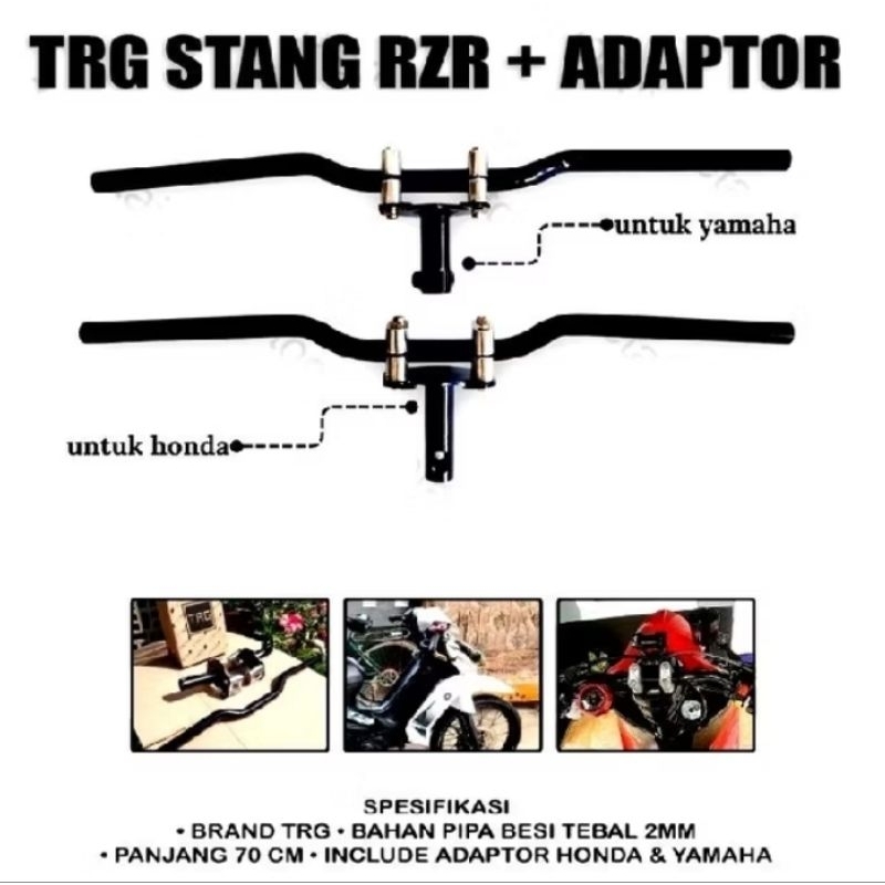Jual paket stang RZR plus dudukan stang racing road race universal ...