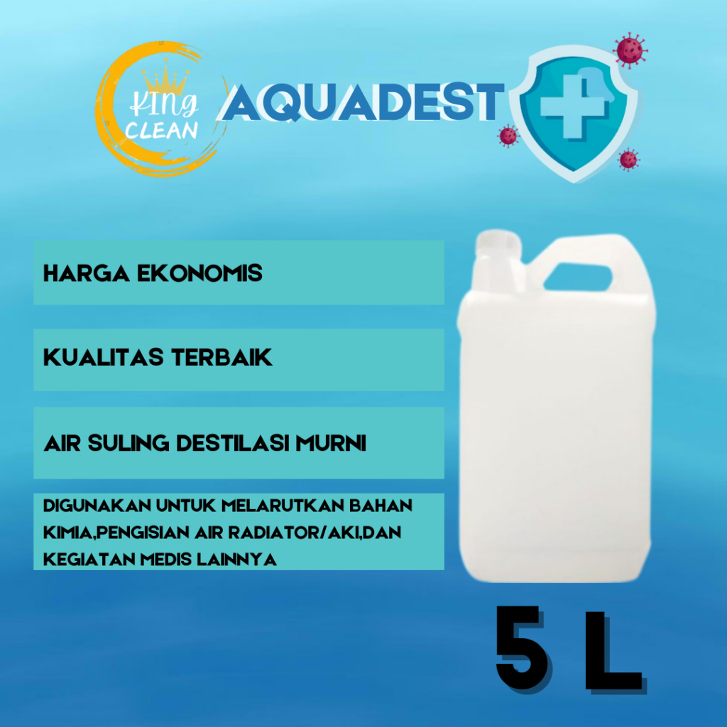Jual Aquadest / Air destilasi / Destilled water | Shopee Indonesia