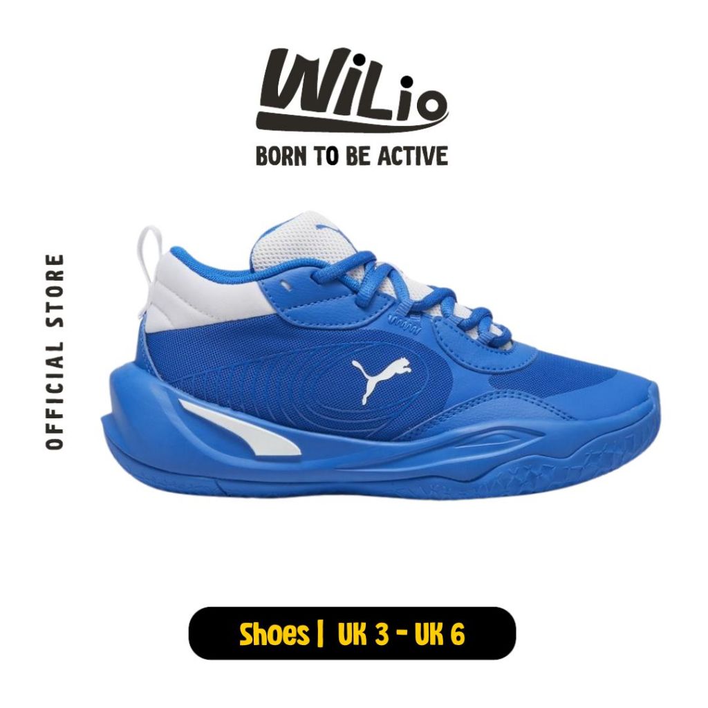 Jual PUMA Playmaker Pro Jr 31037005 - Sepatu Basket Anak (Biru ...