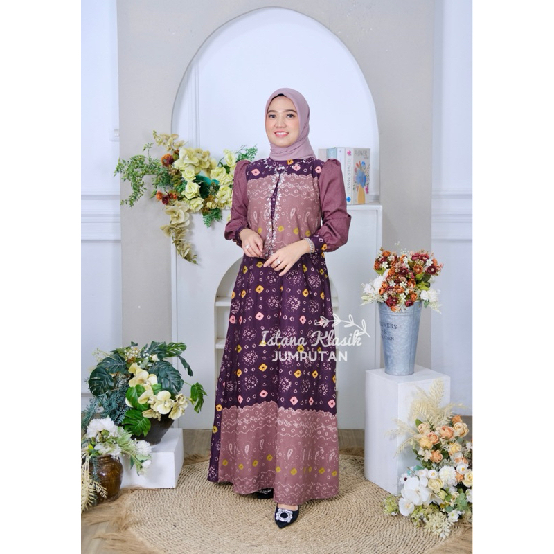 Jual GAMIS JUMPUTAN PALEMBANG AZELIA GAMIS JUMPUTAN RAYYA DRESS ...