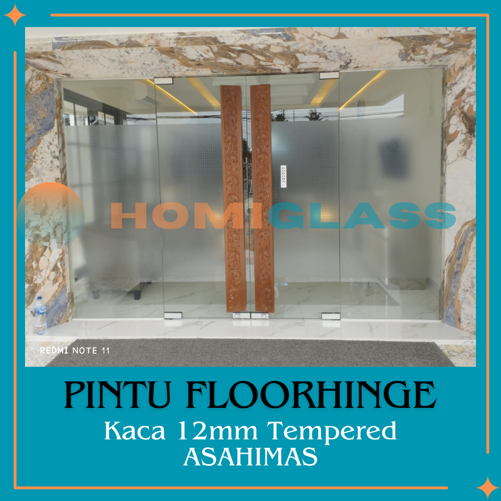 Jual Pintu Floorhinge kaca Tempered 12mm - pintu kaca tempered asahi ...