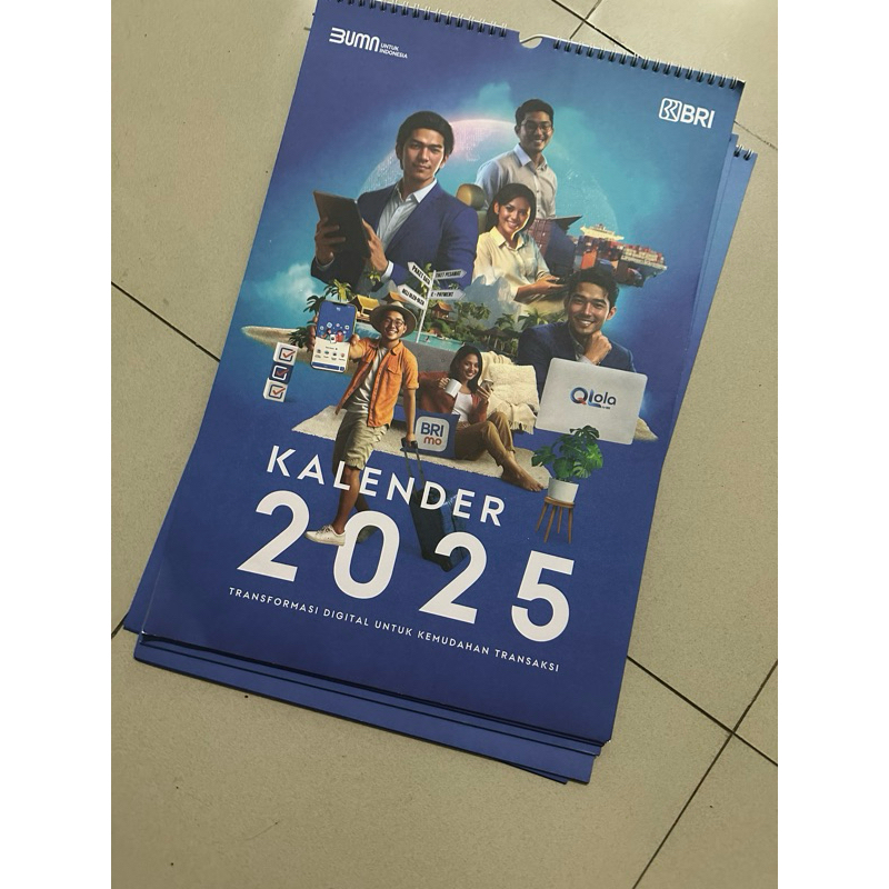 Jual Kalender Dinding BRI tahun 2025 | order maximum senin 13 jan toko ...