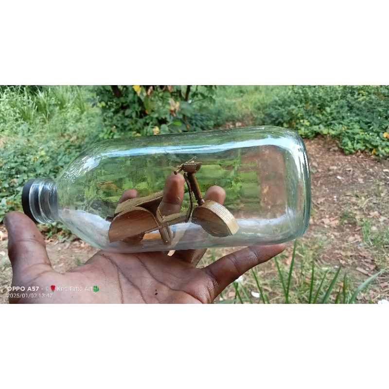 Jual miniatur vespa dalam botol//prakarya sekolah//kerajinan tangan ...