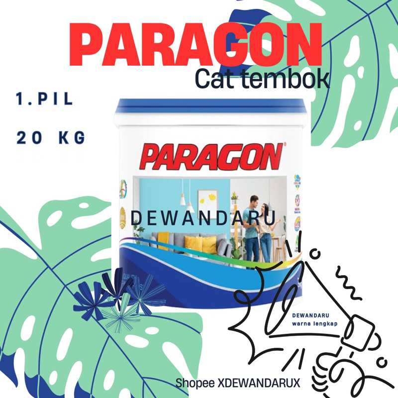 Jual PARAGON 1 PAIL 20 KG PUTIH / WHITE | Shopee Indonesia