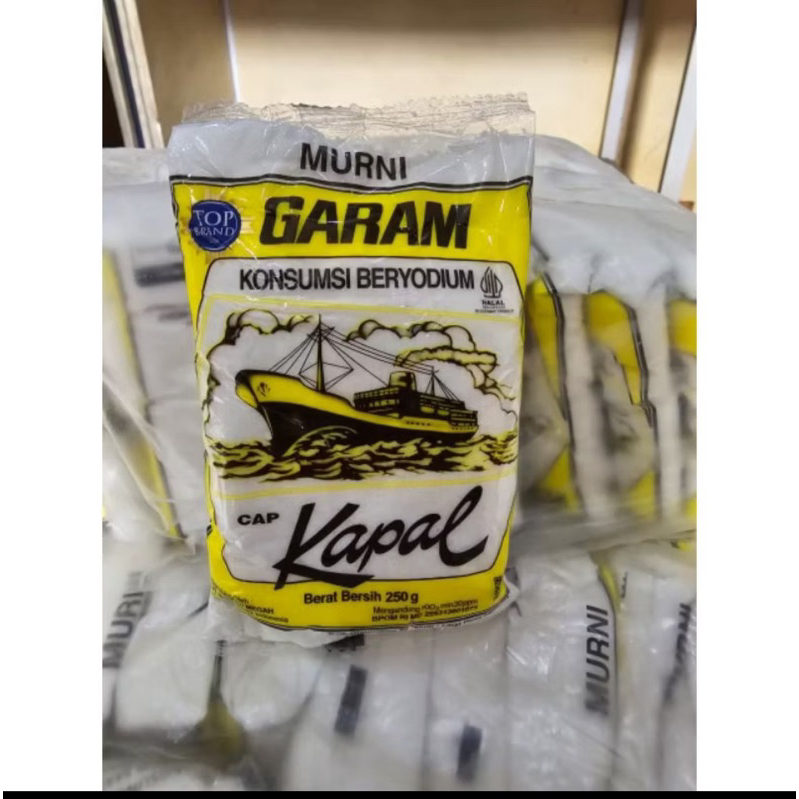 Jual Garam Cap Kapal Beryodium Berat 250gr | Shopee Indonesia