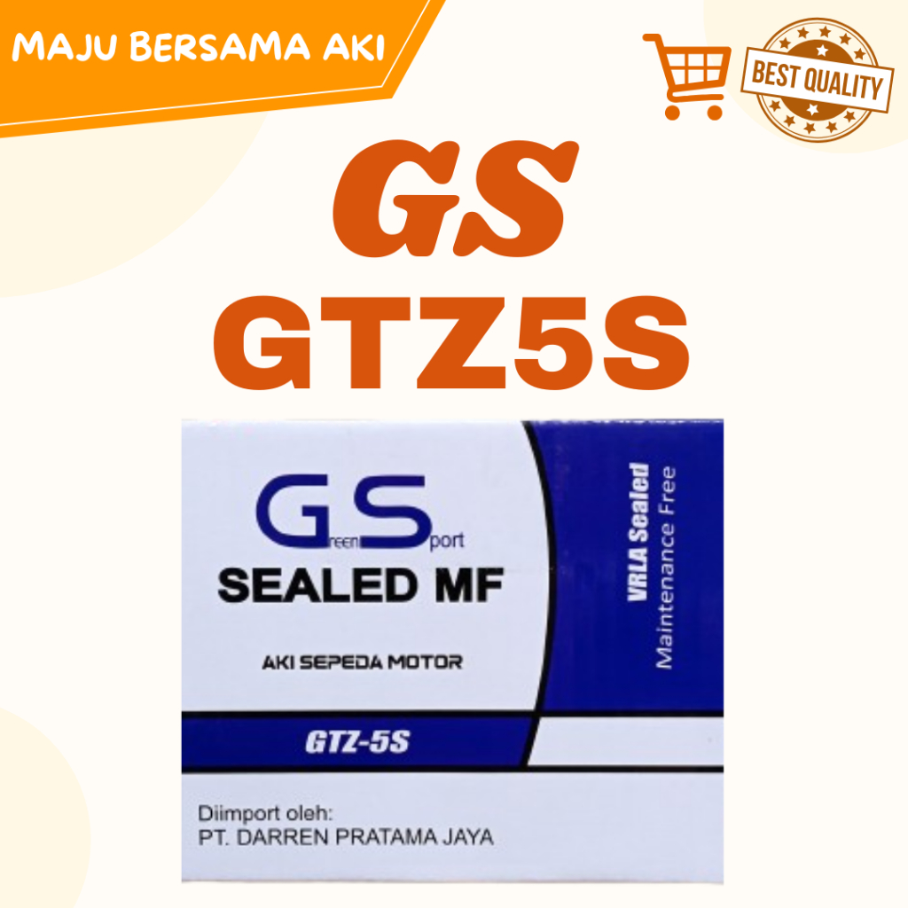 Jual Aki Motor Honda Verza GS GTZ5S 5 ampere Aki Kering | Shopee Indonesia