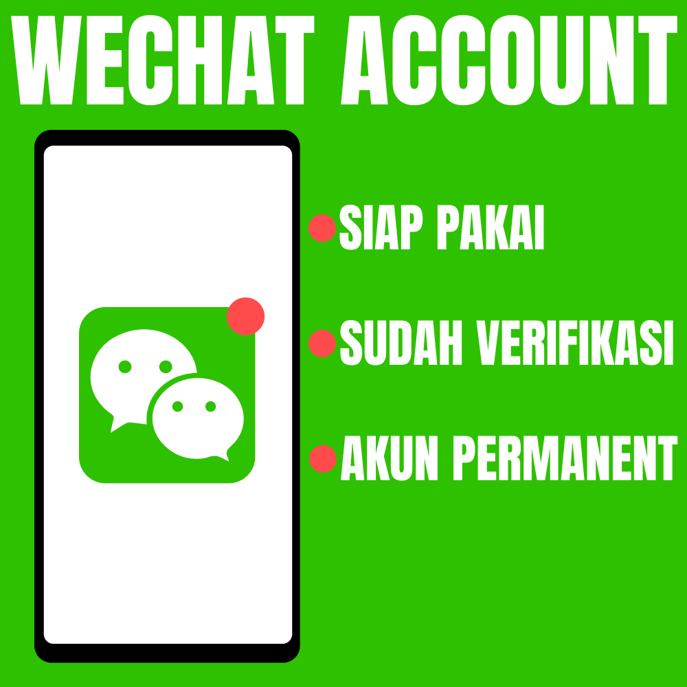 Jual WECHAT PERMANENT ORIGINAL SIAP PAKAI | Shopee Indonesia