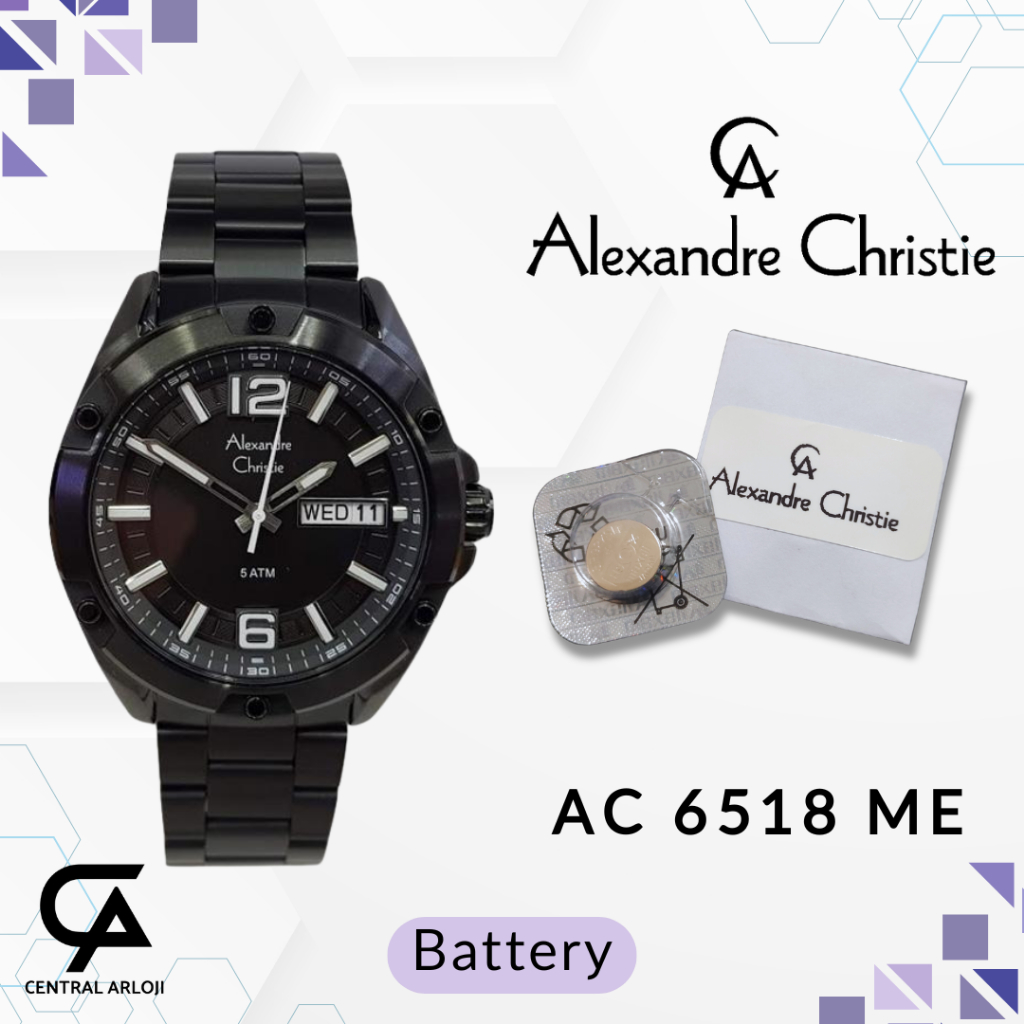 Jual Baterai Jam Tangan Alexandre Christie 6518 ME Original | Shopee ...