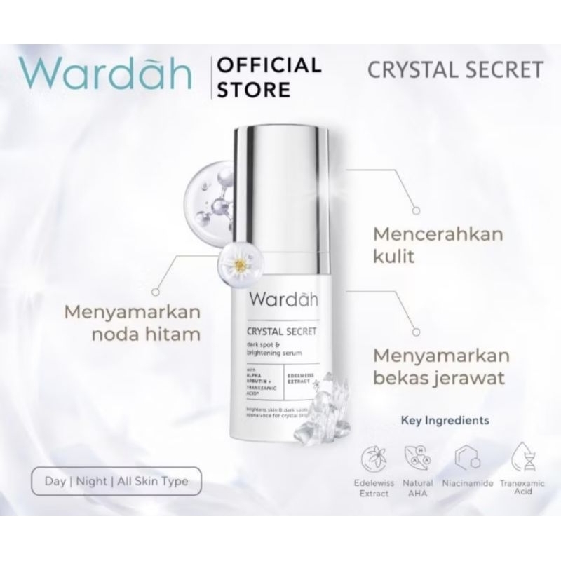 Jual WARDAH Crystal Secret Dark Spot & Brightening serum 20ml | Shopee Indonesia