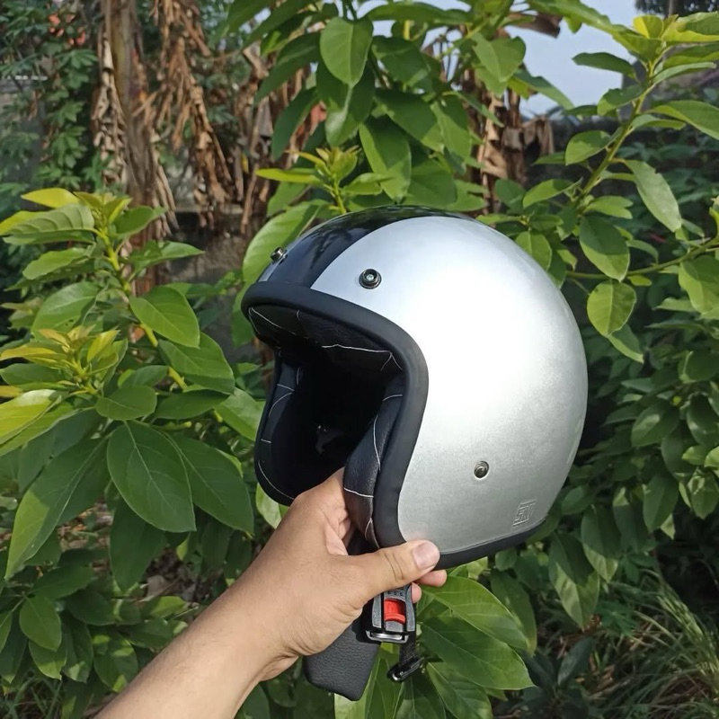 Jual Helm Bogo Two Strip Custom | Shopee Indonesia