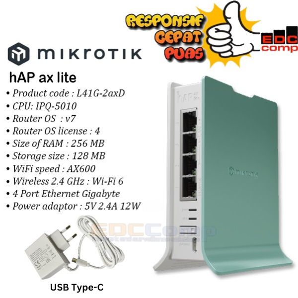Jual MikroTik hAP ax lite L41G-2axD | Shopee Indonesia