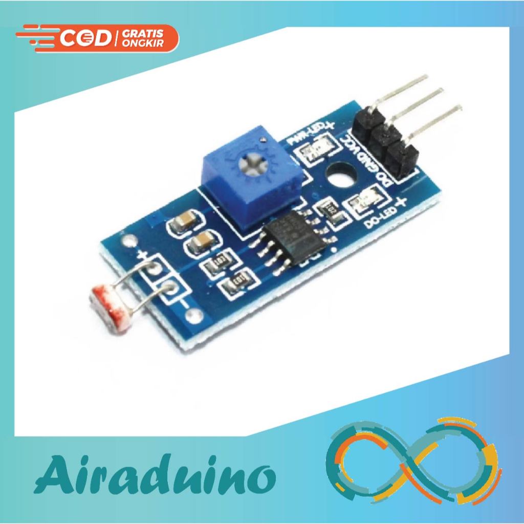 Jual Modul Sensor Deteksi Cahaya LDR Photosensitive Light Sensor Module ...