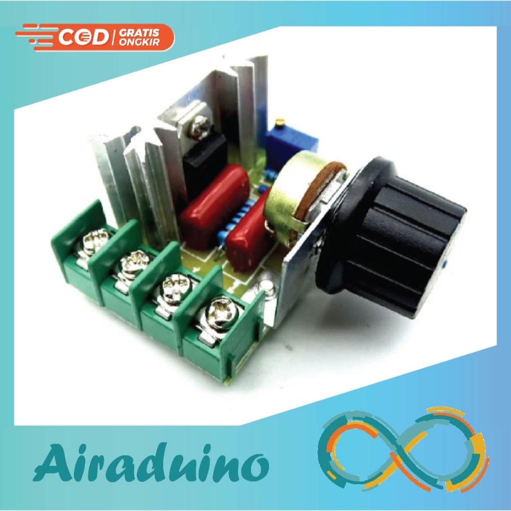 Jual Dimmer SCR Speed Controller 2000W 220V Regulator Voltage Kecepatan ...