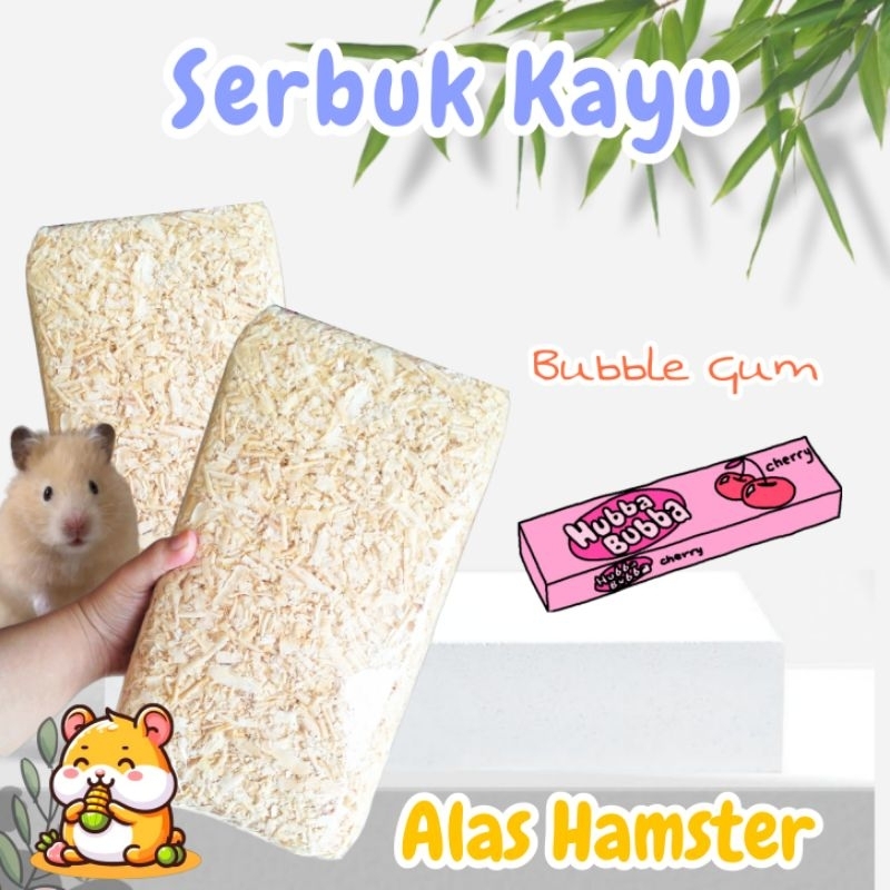 Jual Serbuk Kayu Alas Hamster Bubble Gum | Shopee Indonesia