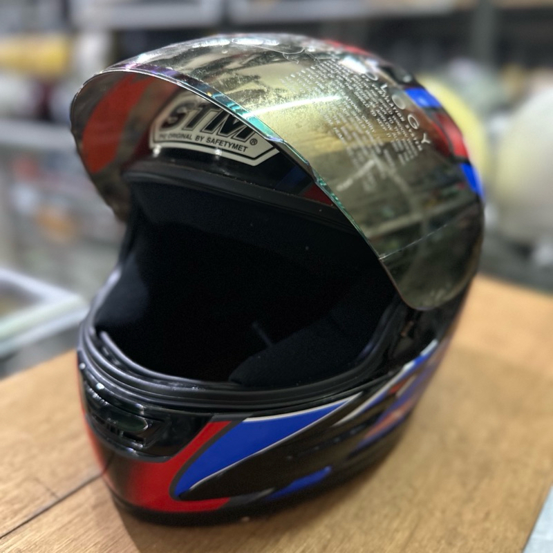 Jual Helm Full Face Index/STM XC-13 Dewasa Import Black Red Blue ...