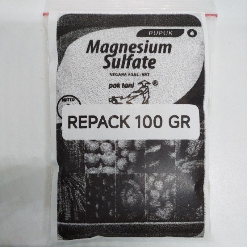 Jual Pupuk Magnesium Sulfate Pak Tani Isi 100 GR Kemasan REPACK Original 100 % | Shopee Indonesia