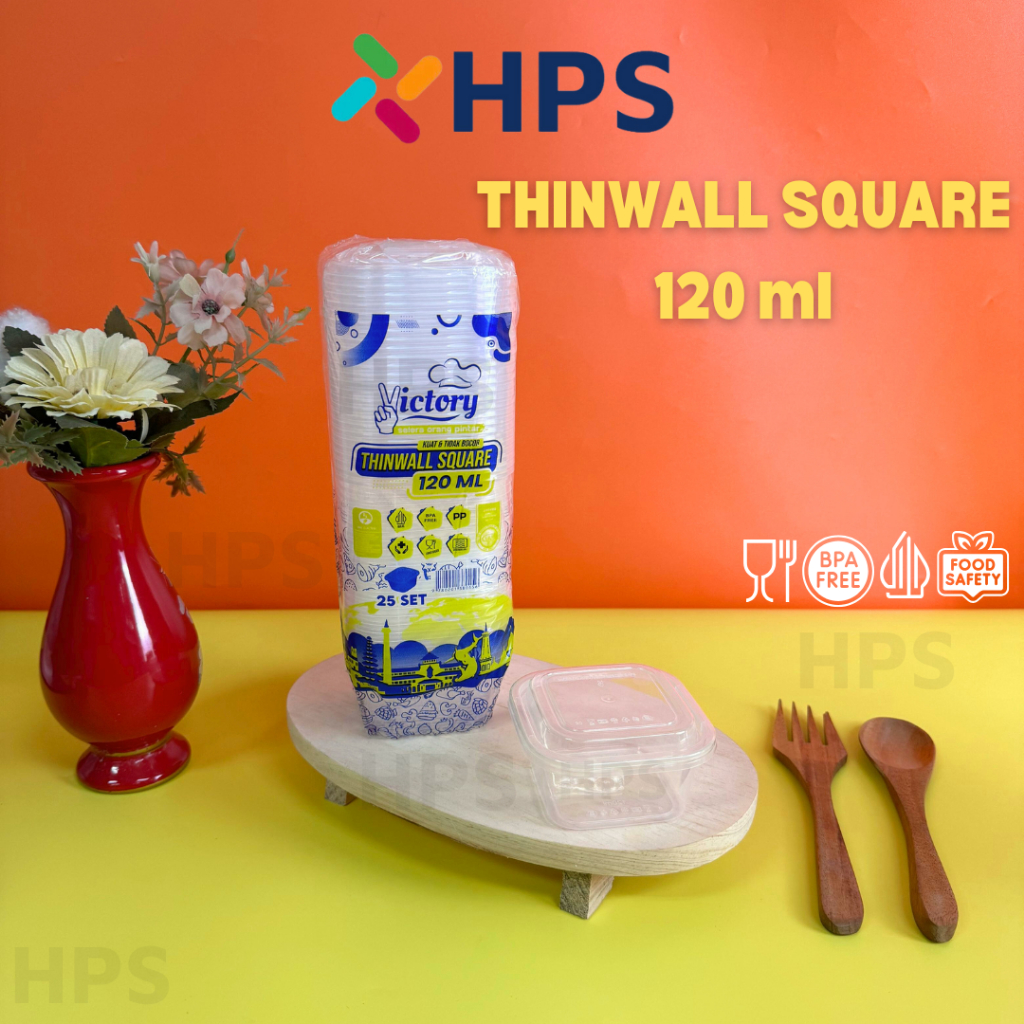 Jual Thinwall Square ALL SIZE KOTAK KECIL Container Makan Wadah ...