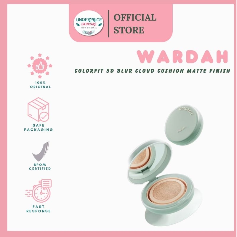 Jual Wardah Colorfit 5D Blur Cloud Cushion SPF 50 PA ++++ | Shopee ...