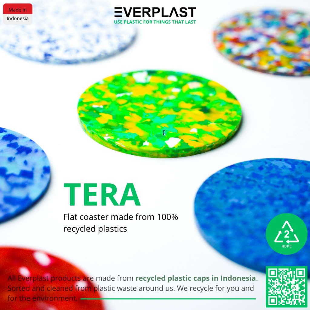 Jual Coaster Flat Tatakan Gelas TERA Everplast Recycled Plastic Daur Ulang | Shopee Indonesia