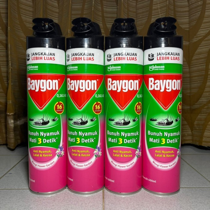 Jual Baygon Flower Garden 600ml-Obat Nyamuk Semprot | Shopee Indonesia