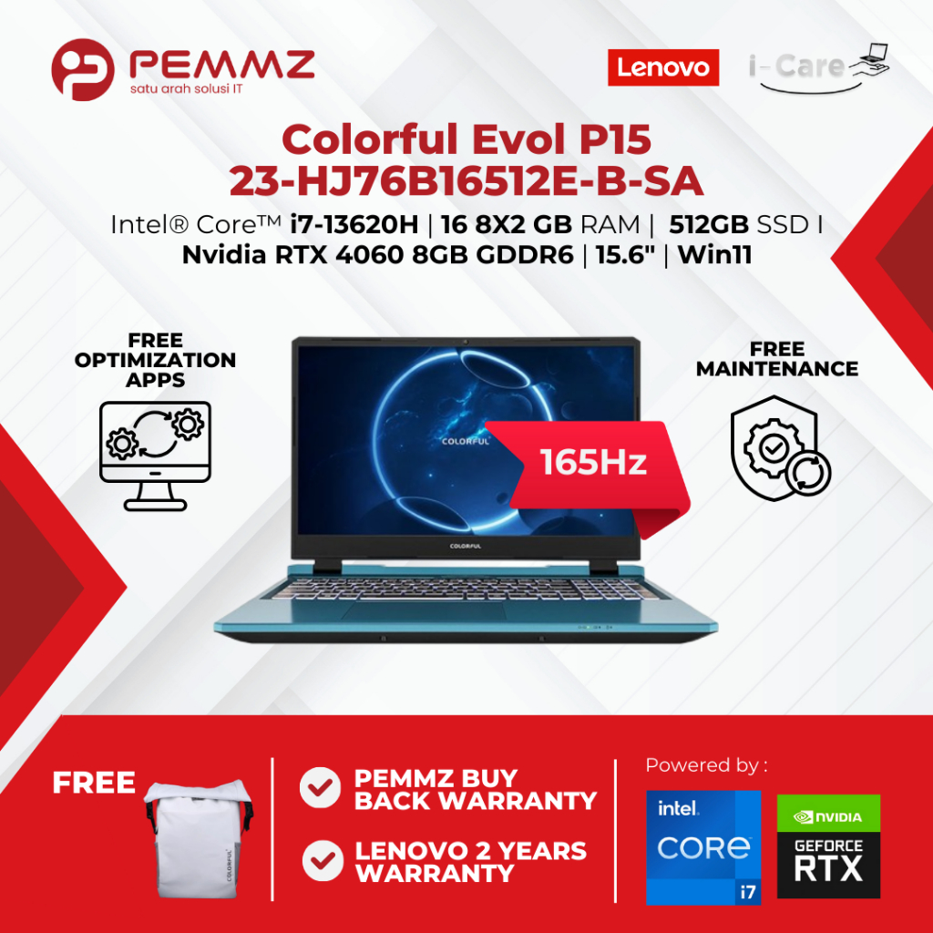 Jual COLORFUL EVOL P15 23-HJ76B I7-13620H RTX4060 16GB | Shopee Indonesia