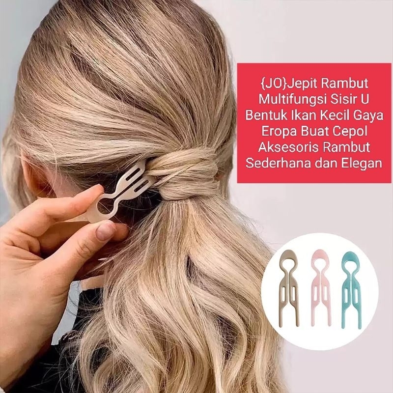 Jual {JO}NEW Jepit Rambut Multifungsi Sisir U Bentuk Ikan Kecil Gaya ...