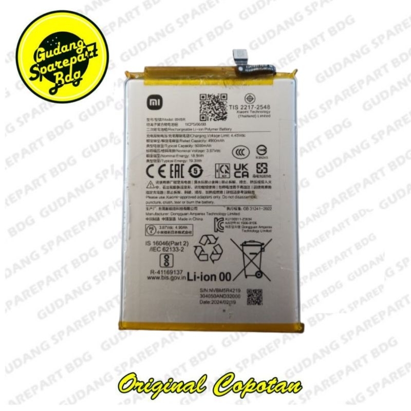 Jual Baterai Redmi A3 BN5R Original Copotan | Shopee Indonesia