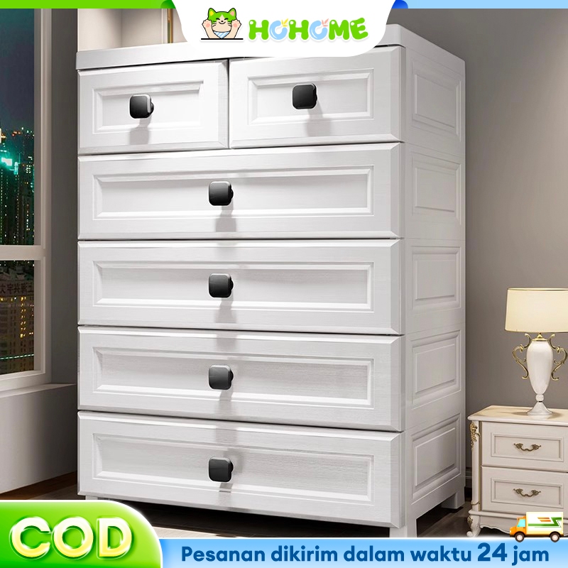 Jual HOHome lebar 50cm Kabinet Drawer Storage Cabinet Lemari Plastik ...