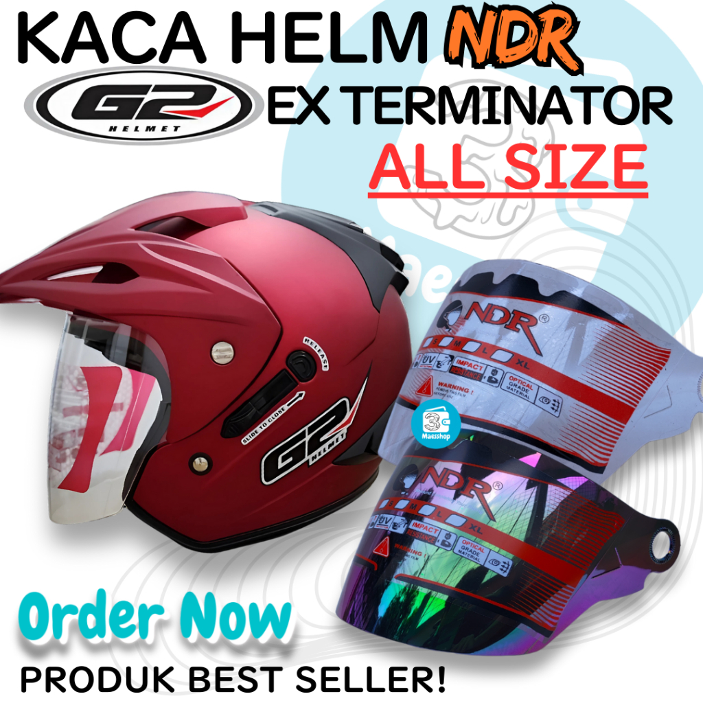 Jual kaca Visor helm helmet G2 EXTERMINATOR jp13 NDR – Kaca Helm NDR ...