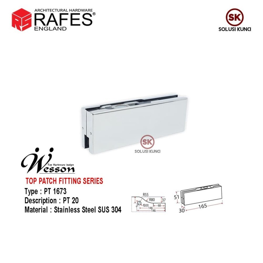 Jual PATCH FITTING PT 20 STAINLESS SUS 304 / WESSON (PT 1673) | Shopee ...