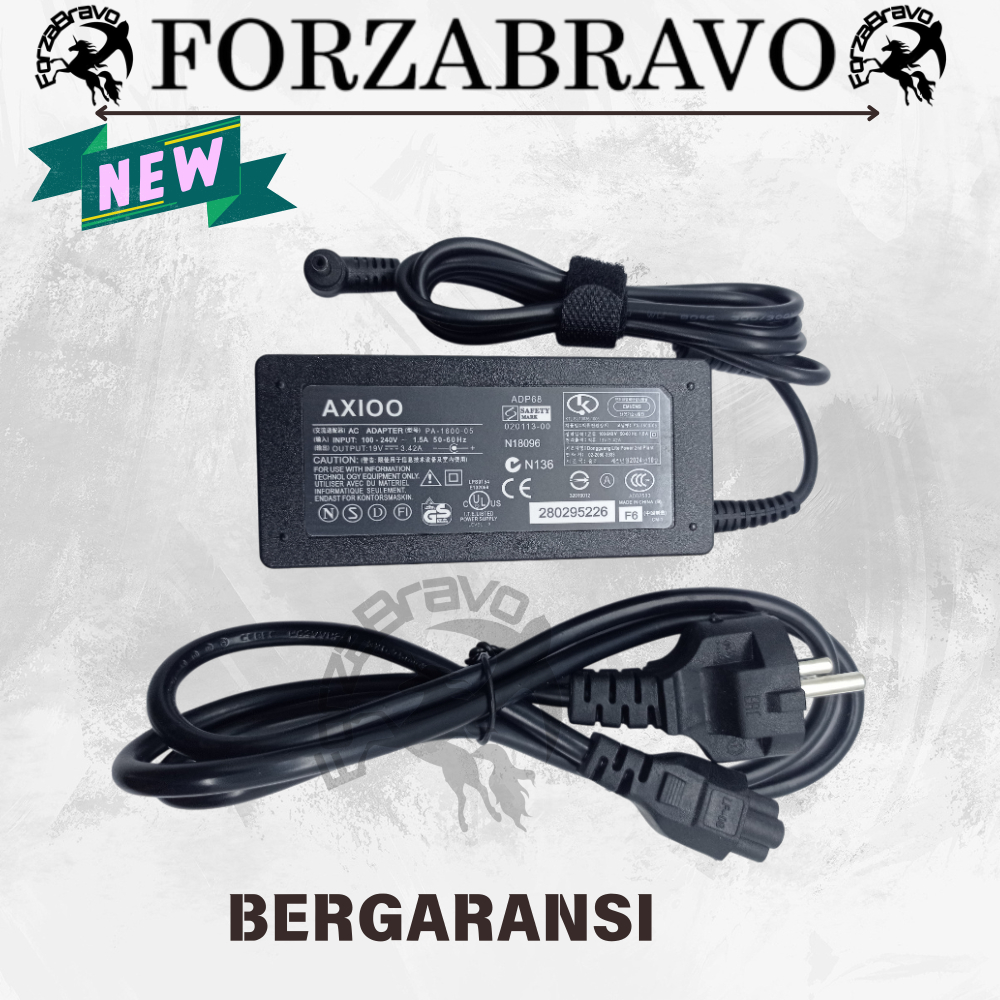 Jual Adaptor Charger Axioo Mybook Hype 3 Series 19V-3.42A 65W (Free ...