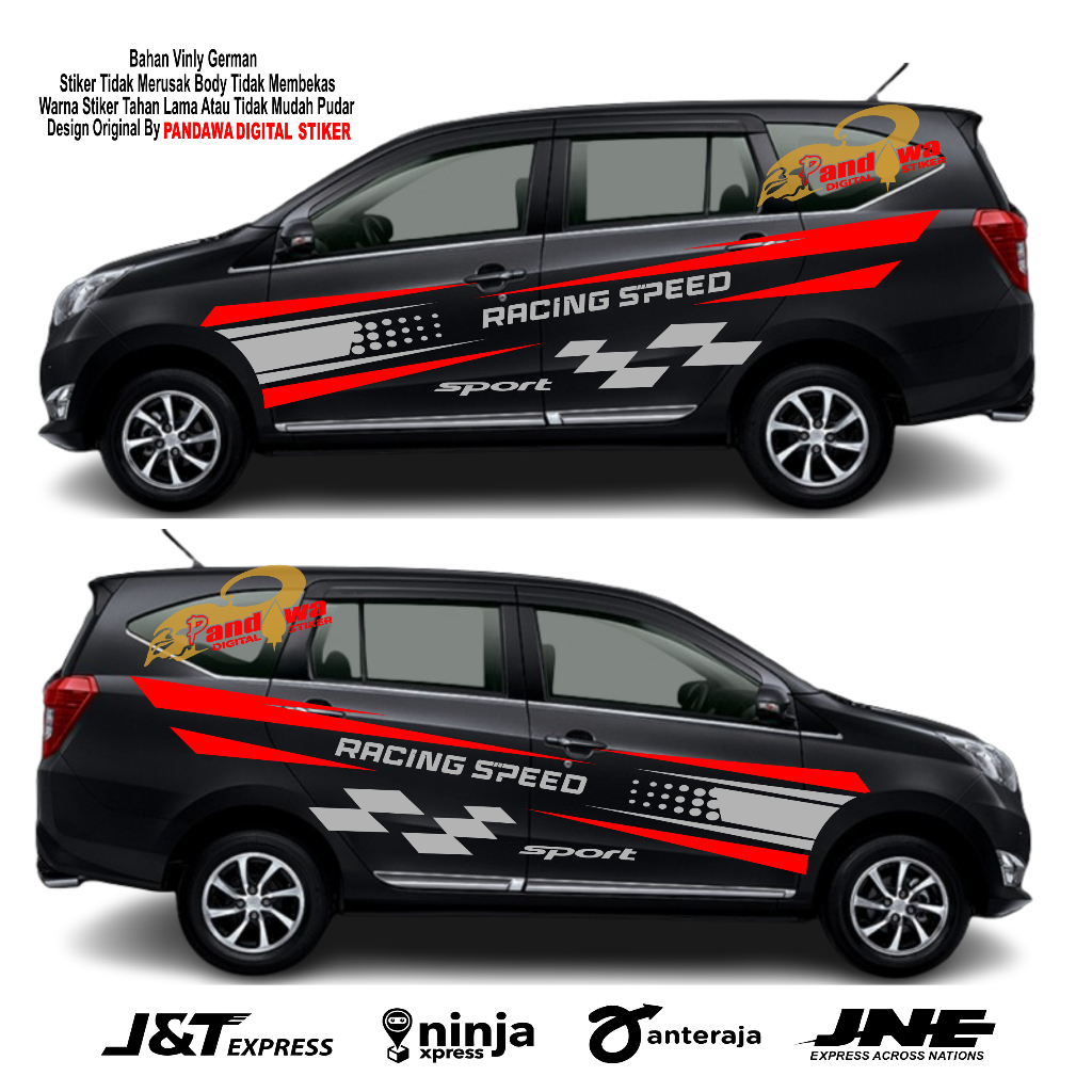 Jual Stiker mobil sigra sticker mobil sigra cuting stiker body mobil ...
