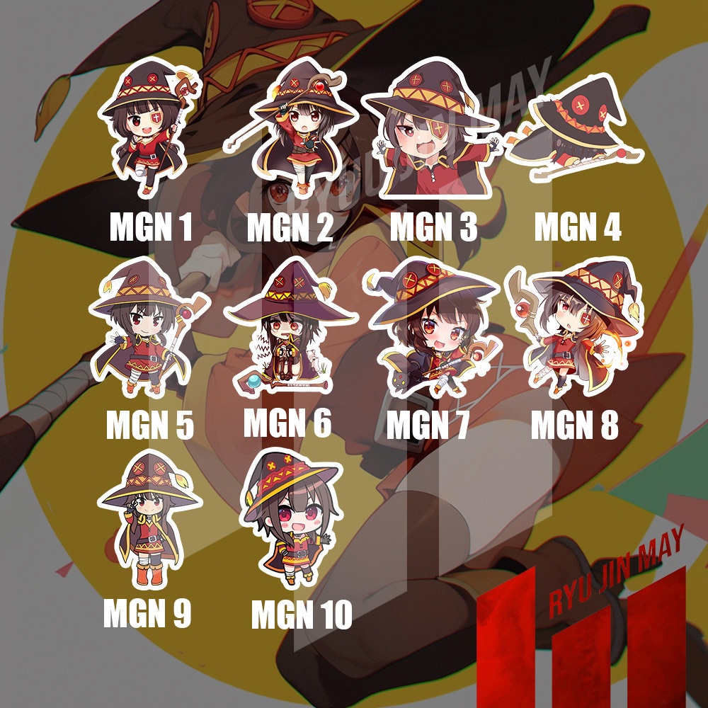 Jual Sticker Anime - Konosuba - Megumin | Shopee Indonesia