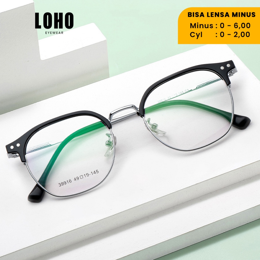 Jual LOHO Kacamata bisnis Minus Anti Radiasi Photocromic Blucromic Anti ...