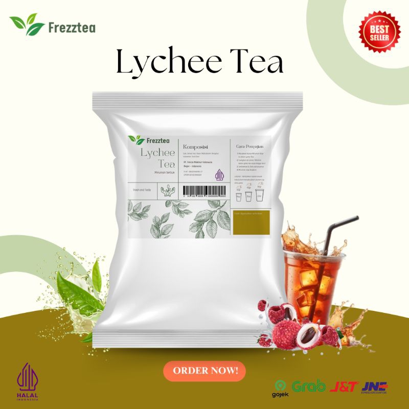 Jual FREZZTEA Bubuk Minuman Lychee Tea 1kg/Powder Lecy Tea/Frezztea ...