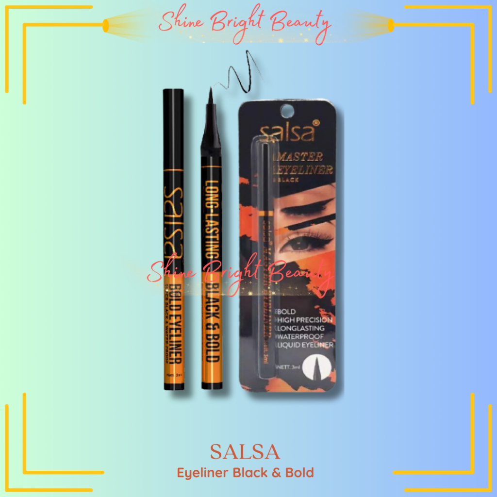 Jual SALSA Bold Eyeliner Super Black BPOM | Shopee Indonesia