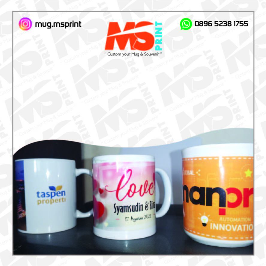 Jual Mug Custom Murah Desain Bebas Premium Tanpa Minimum Order | Shopee ...