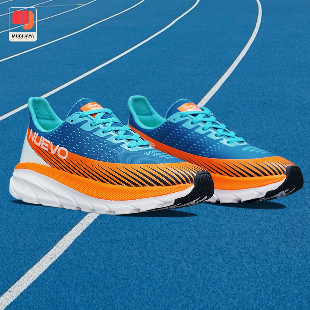 Jual Sepatu Lari Pria Nuevo Dexter Biru Orens Soft Outsole Ringan ...