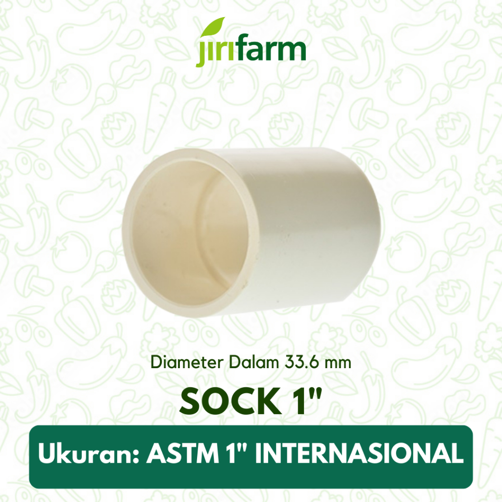 Jual JIRIFARM - Fitting Pipa Paralon 1 Inch Inci Sock Sok Coupling 1 ...