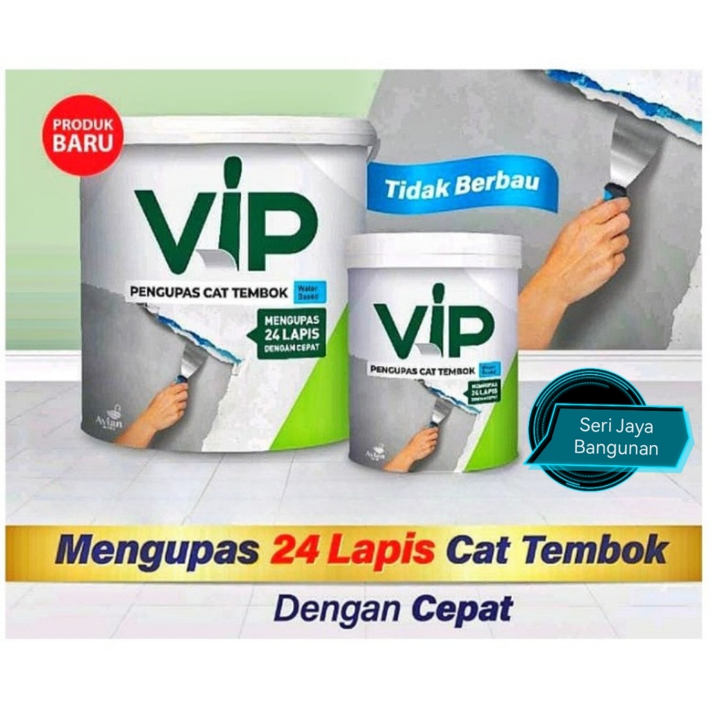 Jual VIP Pengupas Cat Tembok Water Based 1kg/ Cairan Perontok Paint ...