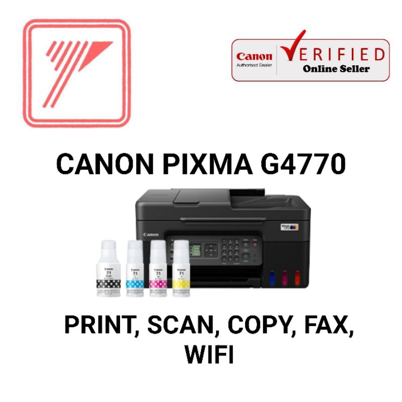 Jual Printer CANON PIXMA G4770 G 4770 PrintScanCopyFaxWifi | Shopee ...