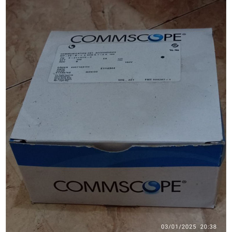 Jual Connector LAN RJ45 AMP Commscope STP CAT 6a | Shopee Indonesia
