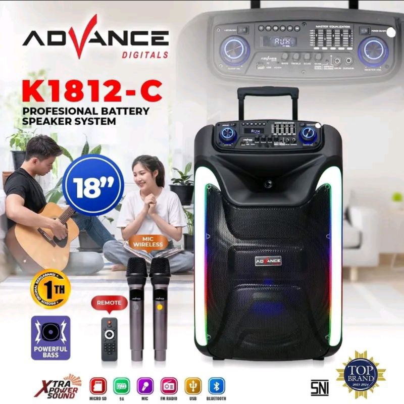 Jual SPEAKER ADVANCE K 1812 C. | Shopee Indonesia