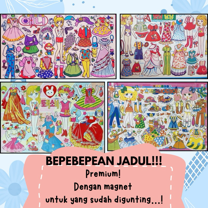 Jual BEPE BEPEAN JADUL PAPERDOLL MAINAN KERTAS ORANG ORANGAN BP BP ...