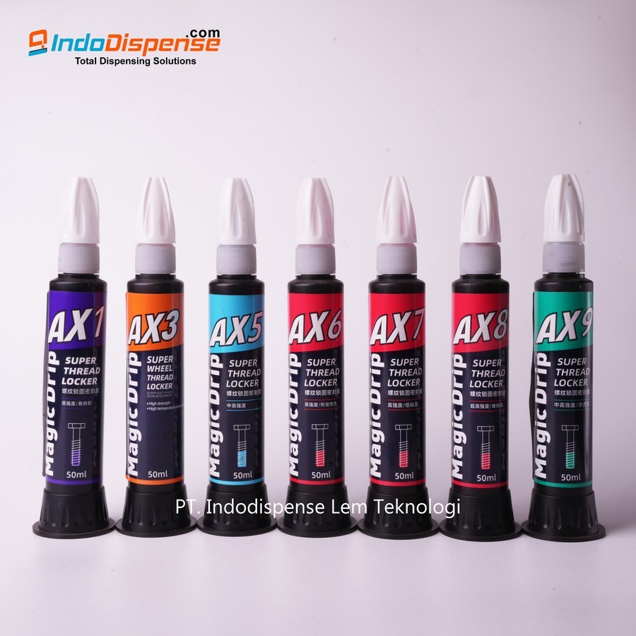 Jual Fenloc AX Premium Threadlocker Industrial Grade Lem Baut 222 271 ...