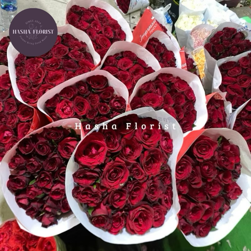 Jual Bunga Mawar Malang Merah Fresh 20 TANGKAI ( Bunga Potong Segar ...