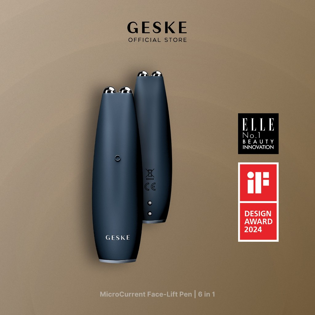 Jual GESKE SmartAppGuided™ MicroCurrent Face-Lift Pen | 6 in 1 | Shopee ...