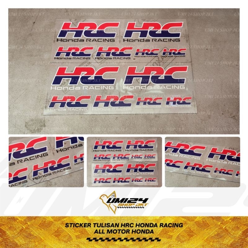 Jual Sticker Racing HRC Honda Racing All Motor | Shopee Indonesia