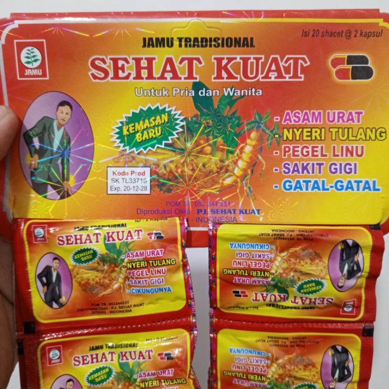 Jual Jamu Tradisional Sehat Kuat Kemasan Baru isi 20 sachet | Shopee ...
