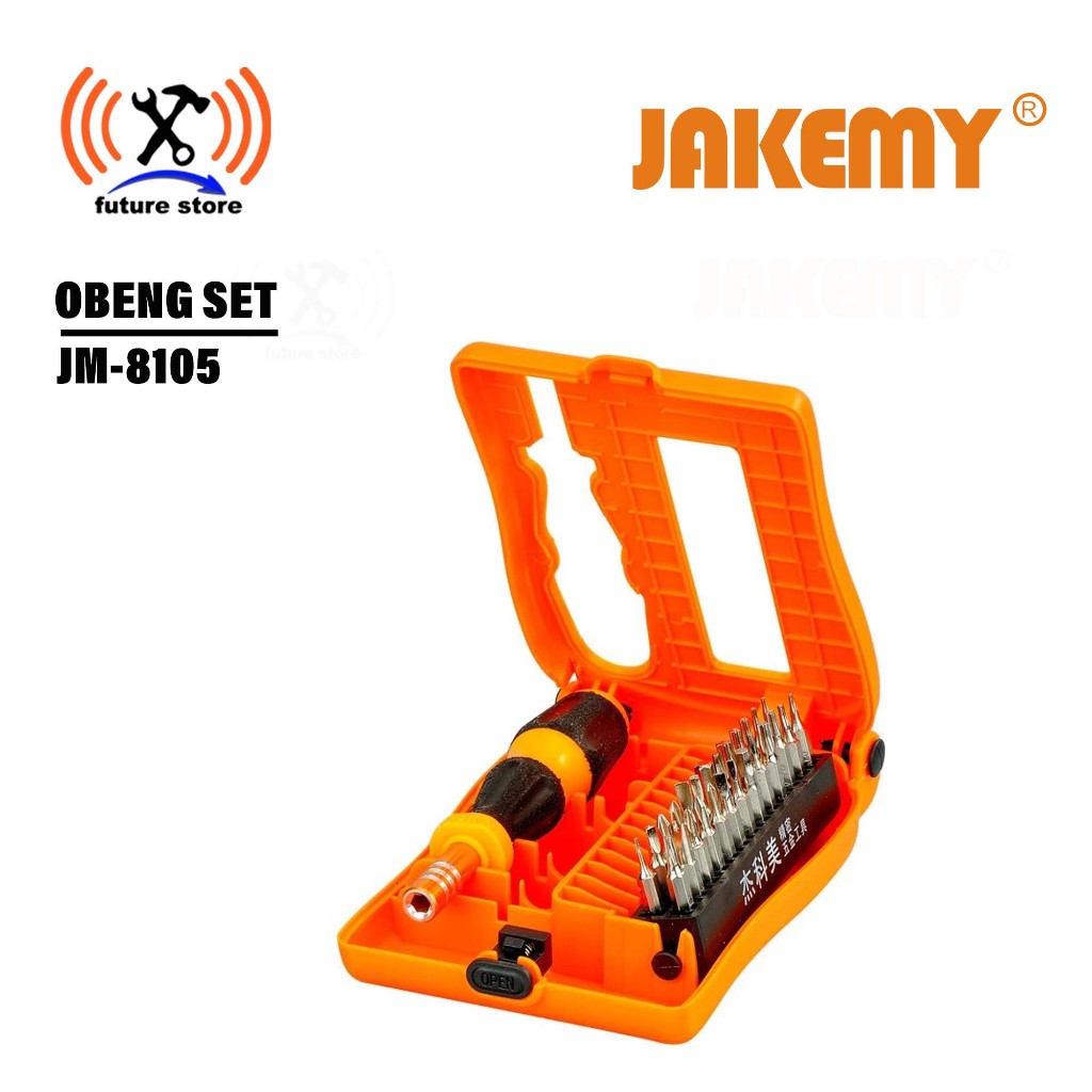 Jual JAKEMY JM-8105 27 IN 1 OBENG SET ORIGINAL/OBENG SET MULTIFUNGSI ...